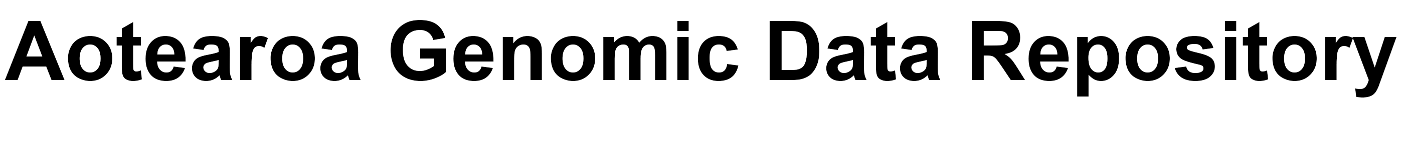 Aotearoa Genomic Data Repository